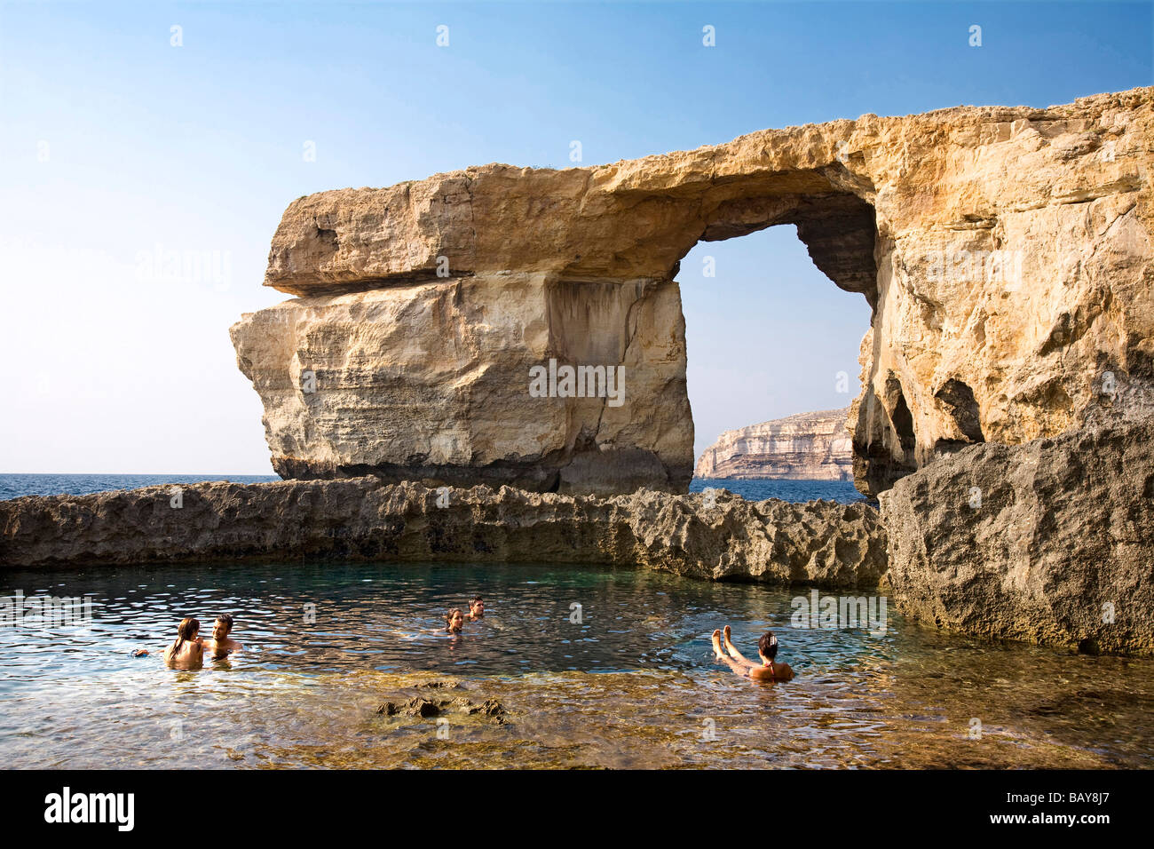 Azure window, Gozo, Malta Stock Photo - Alamy