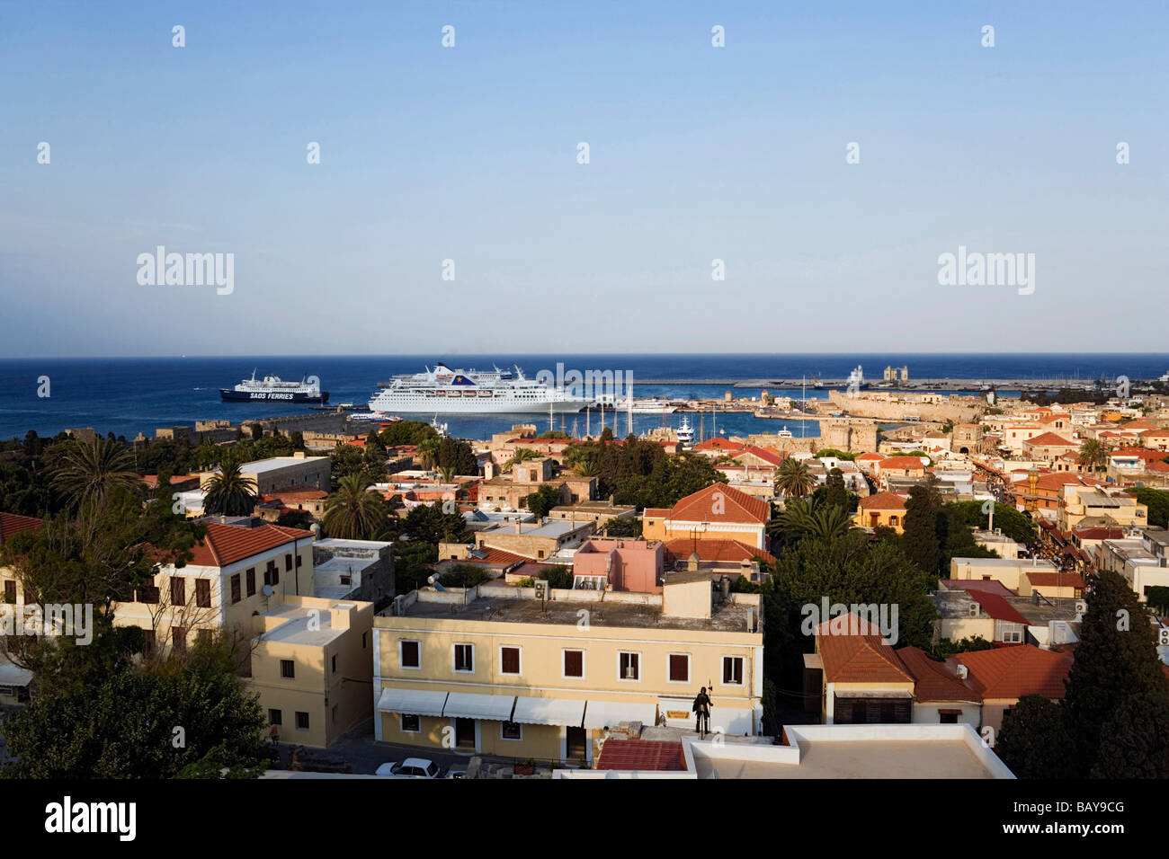 Greece rhodes town old hi-res stock photography and images - Alamy