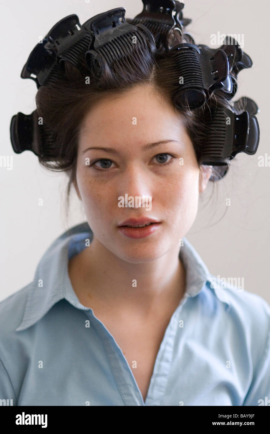 Curlers only hair hi-res stock photography and images - Alamy
