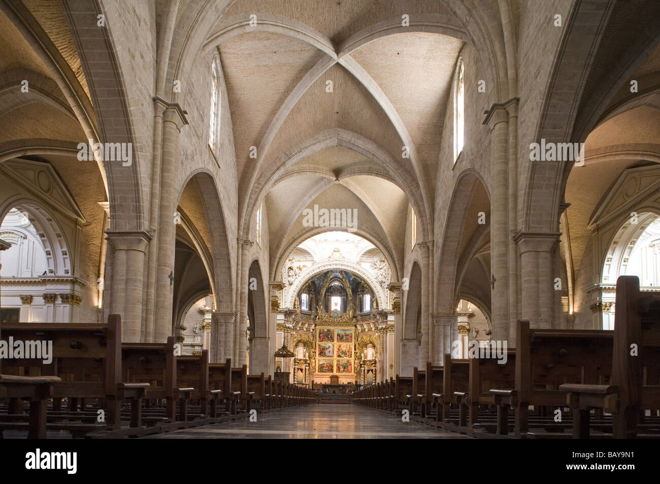interior of Valencia Cathedral, Valencia, Spain Stock Photo - Alamy