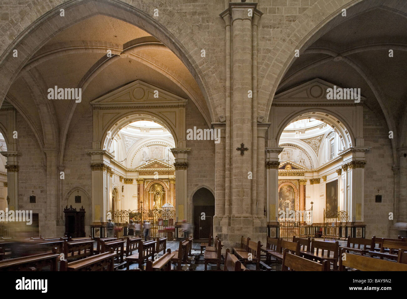 interior of Valencia Cathedral, Valencia, Spain Stock Photo - Alamy
