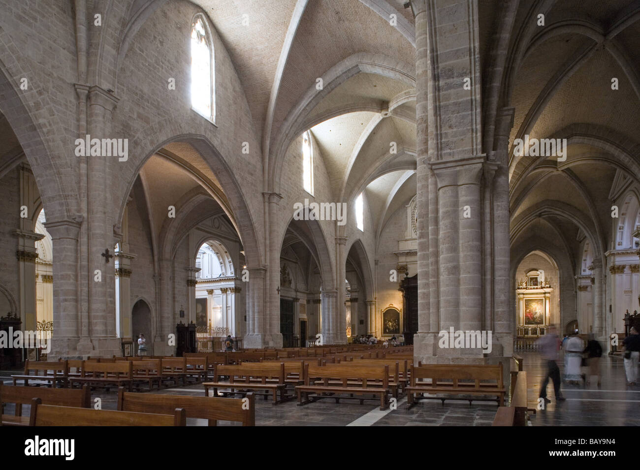 interior of Valencia Cathedral, Valencia, Spain Stock Photo - Alamy