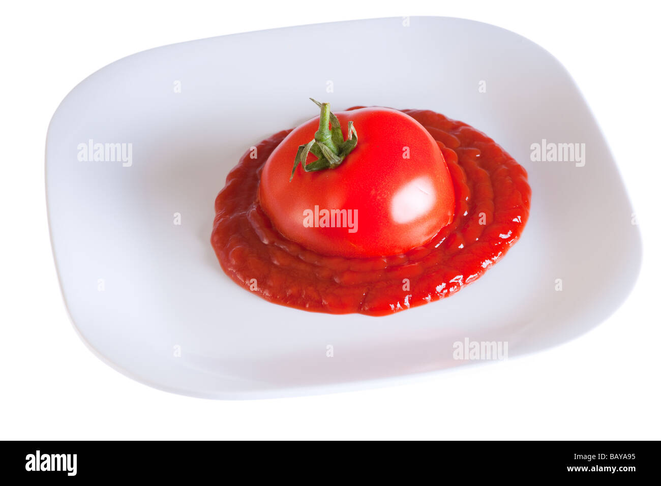 Messy Ketchup Plate High Resolution Stock Photography and Images - Alamy