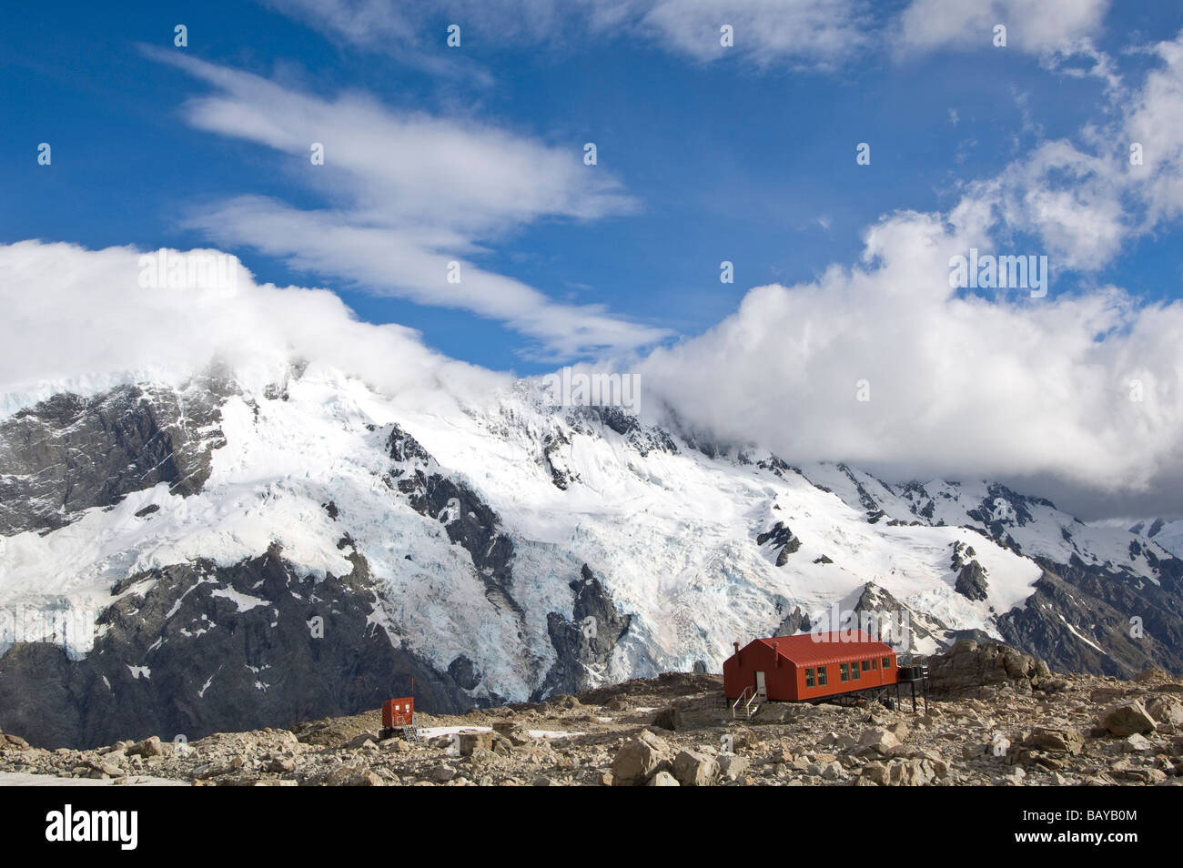 Mueller Hut Mt Cook Aoraki National Park South Island New Zealand Stock ...