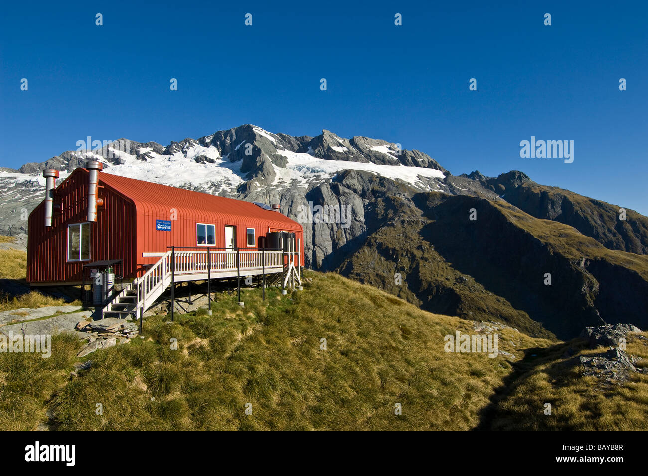 French Ridge Hut Mt Aspiring National Park South Island New Zealand ...