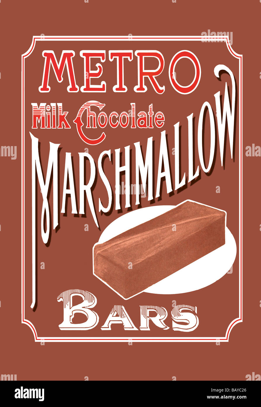 Metro Milk Chocolate Marshmallow Bars Stock Photo - Alamy