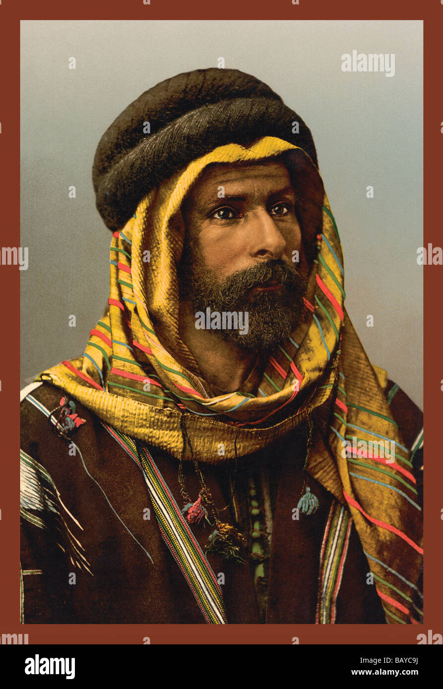 Bedouin Chief of Palmyra Stock Photo - Alamy
