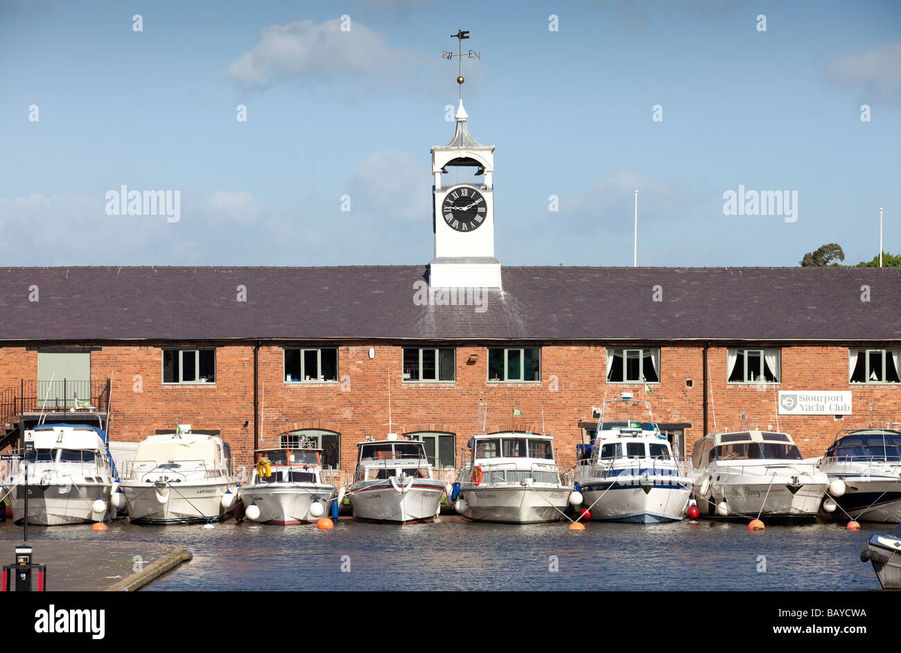 Boats in the marina at Stourport on Severn Worcestershire England UK ...