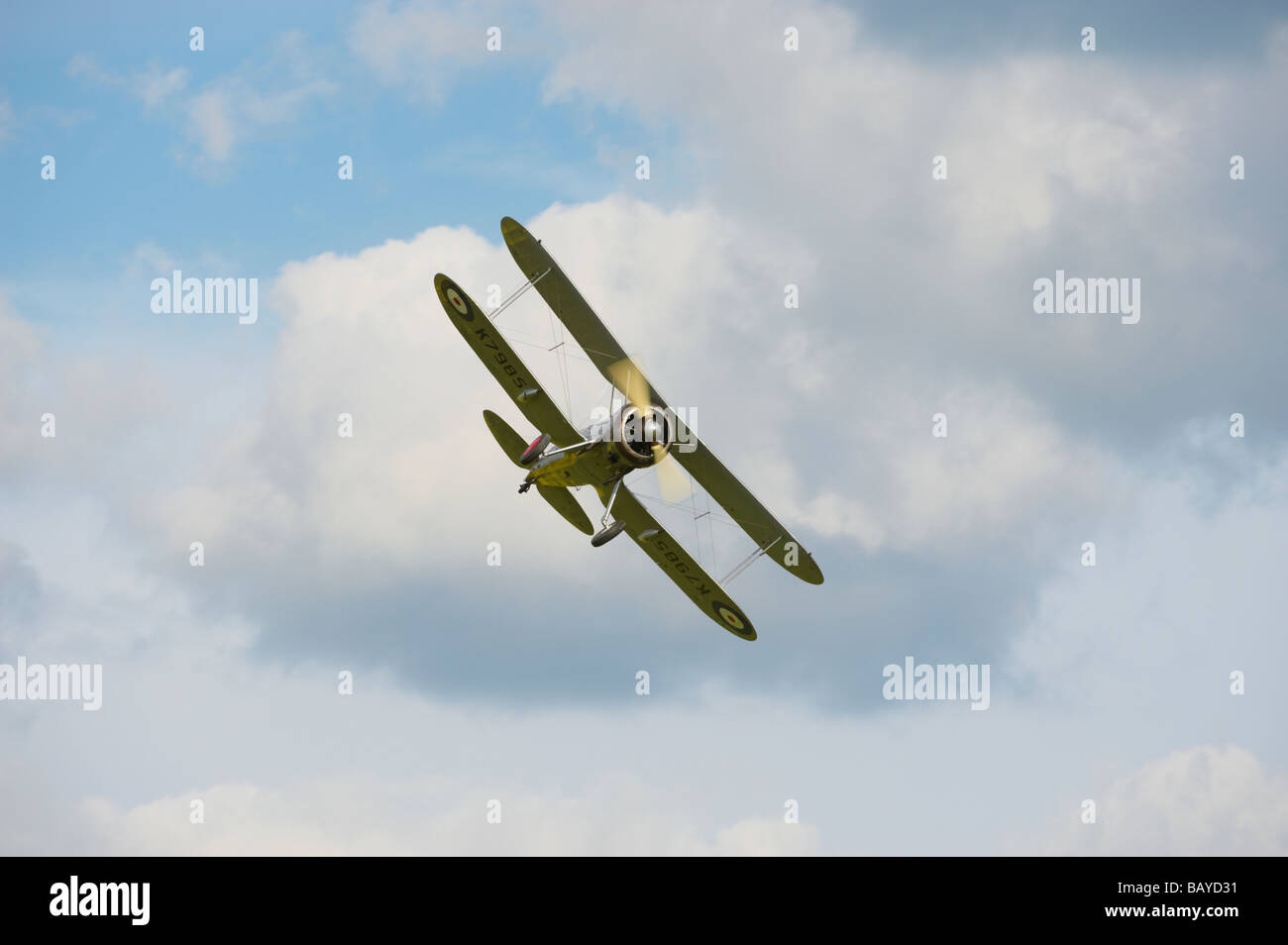 Gloster Gladiator As seen at Shuttleworth Spring AirShow 2009 Stock ...