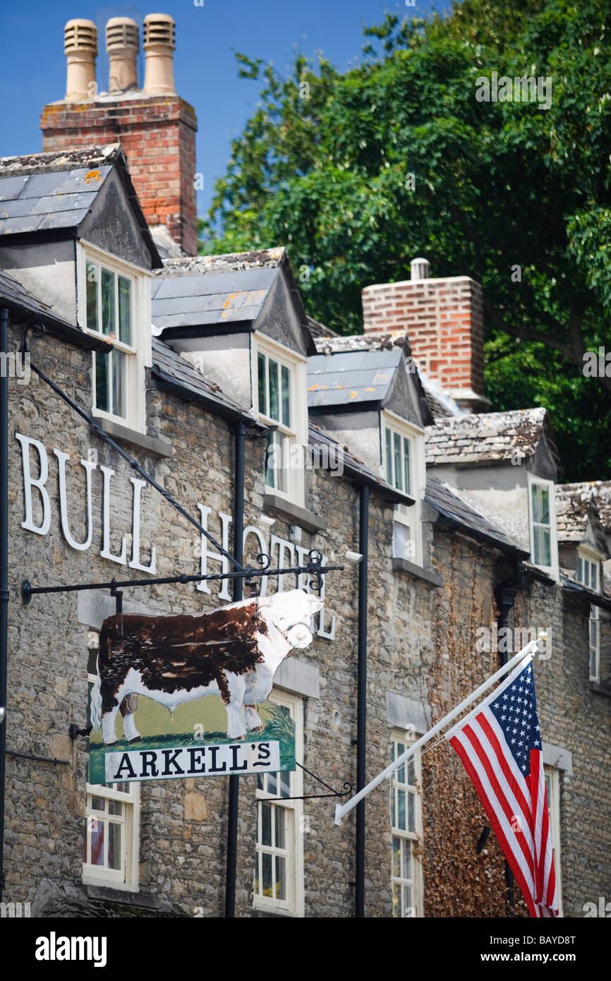 The Bull Hotel, Fairford, Gloucestershire, UK Stock Photo - Alamy