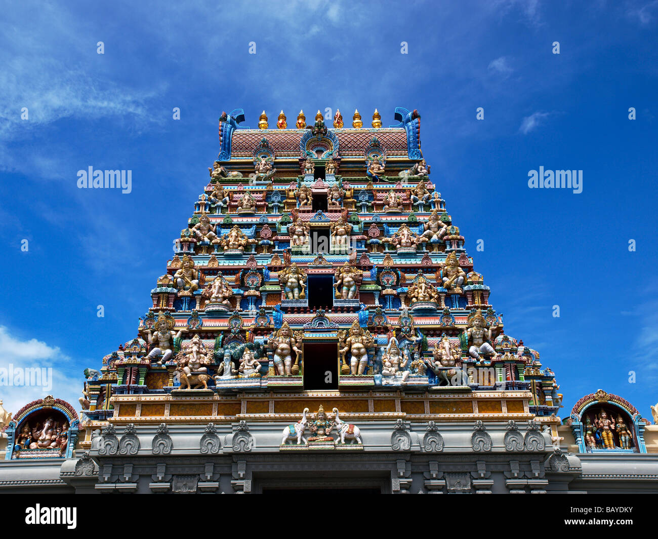 Seychelles hindu temple architecture hi-res stock photography and ...