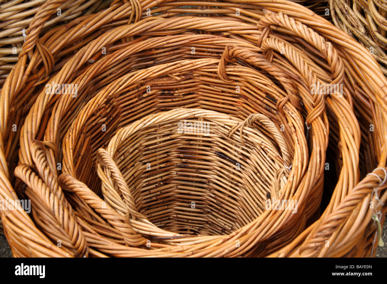 Willow baskets hi-res stock photography and images - Alamy