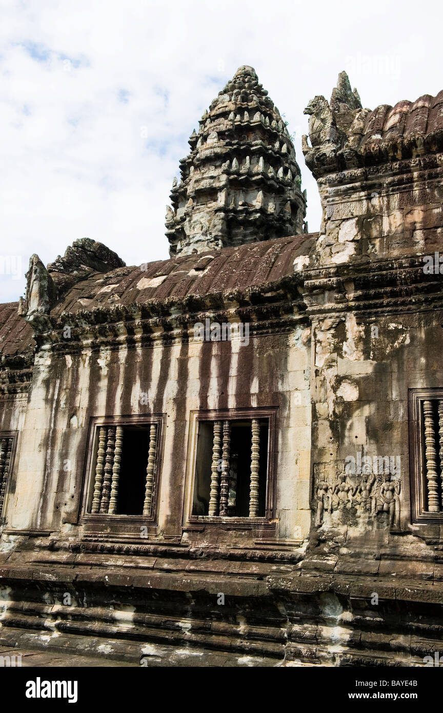 Kymer Architecture in Angkor Wat, Cambodia Stock Photo - Alamy