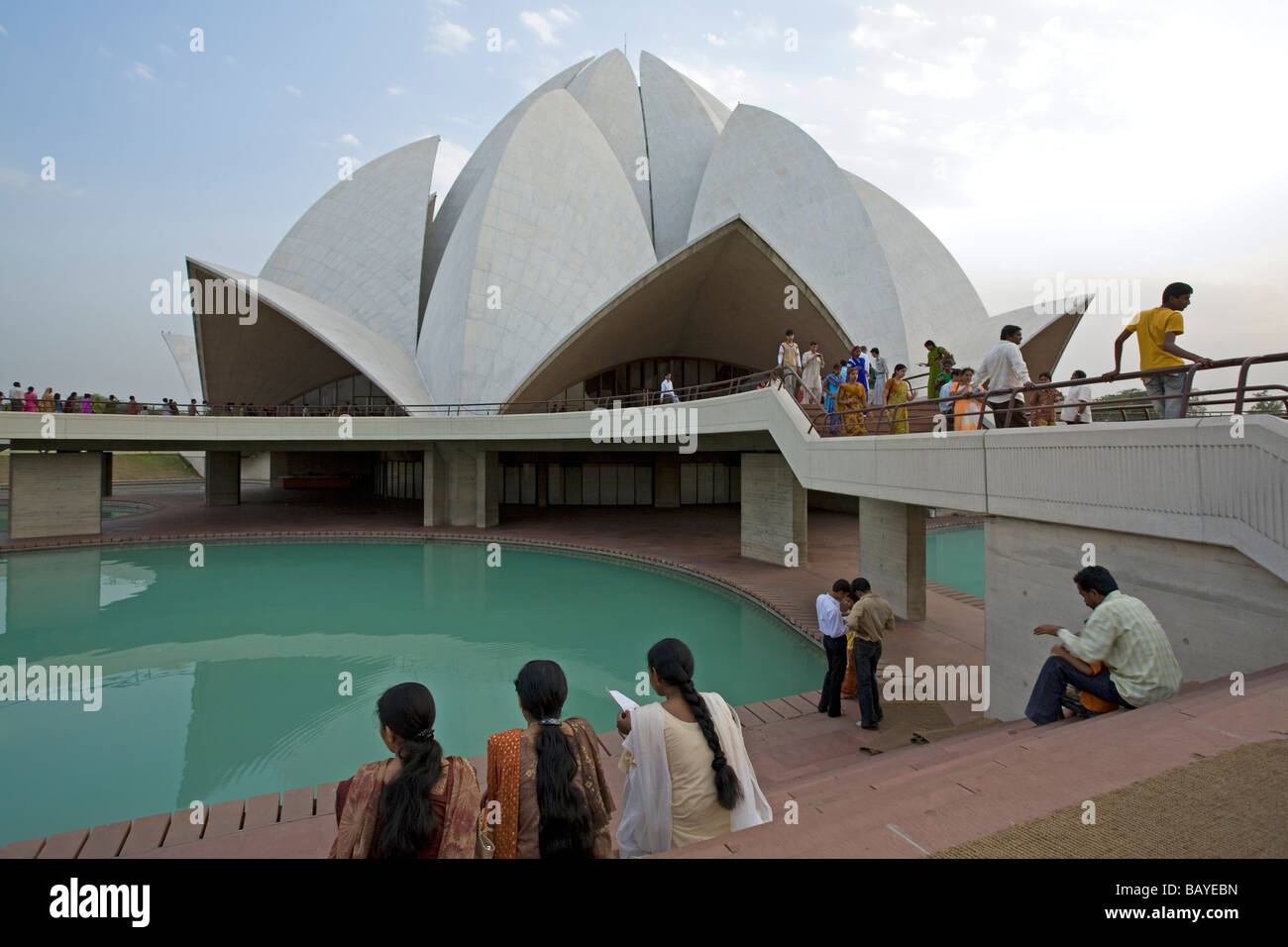 Bahai Temple. New Delhi. India Stock Photo - Alamy
