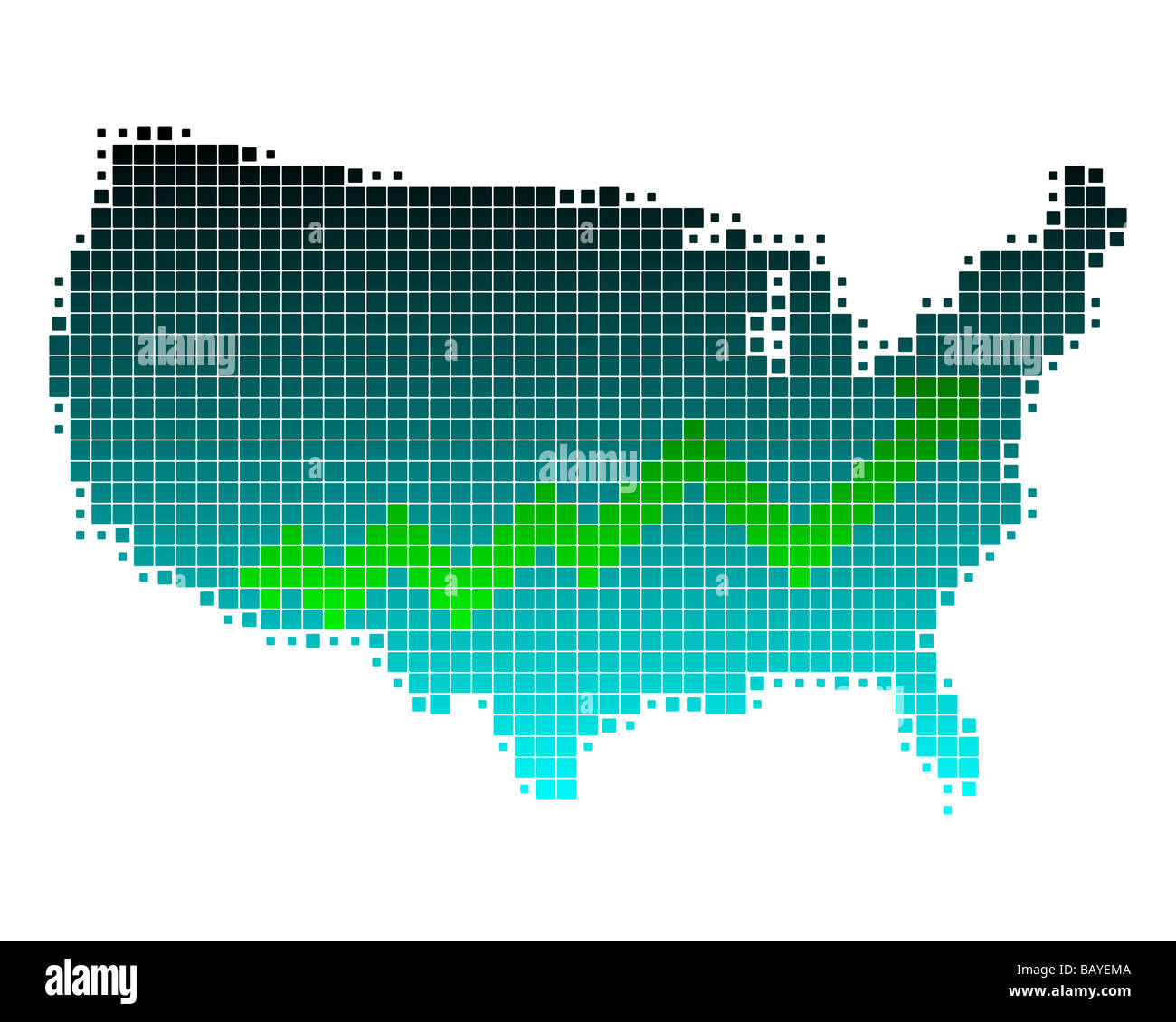 Usa states map arrow hi-res stock photography and images - Alamy