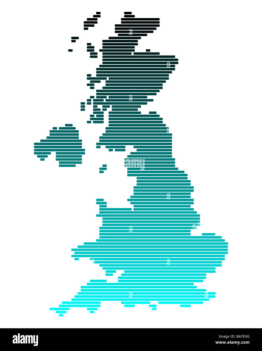 Map of Great Britain Stock Photo - Alamy