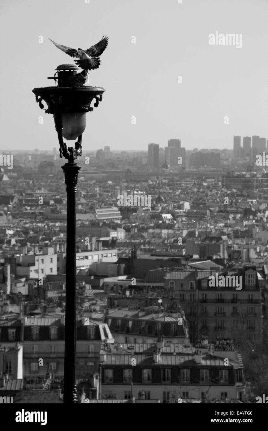 Black and white view of paris hi-res stock photography and images - Alamy