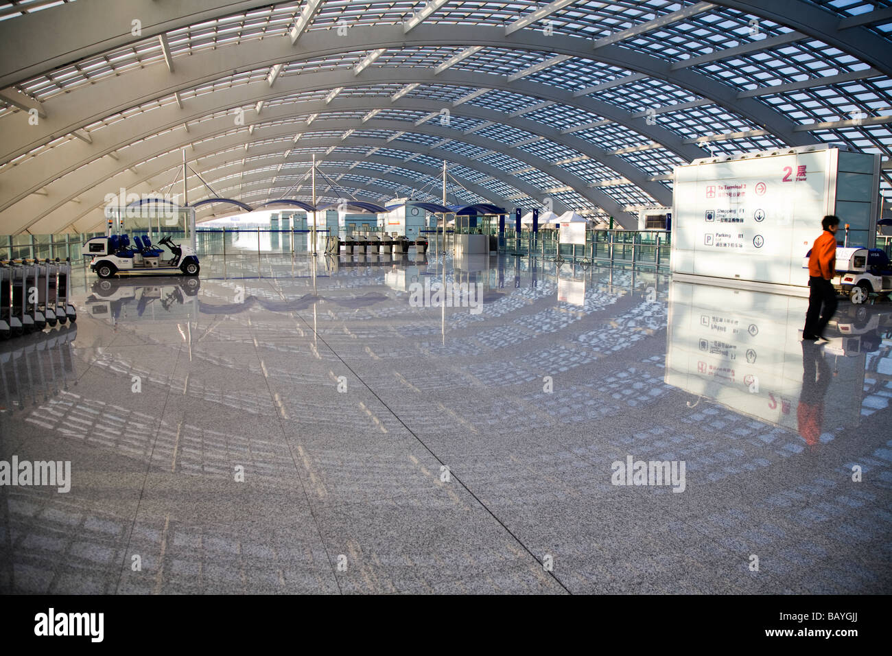 Beijing Capital International Airport Terminal Three Stock Photo - Alamy