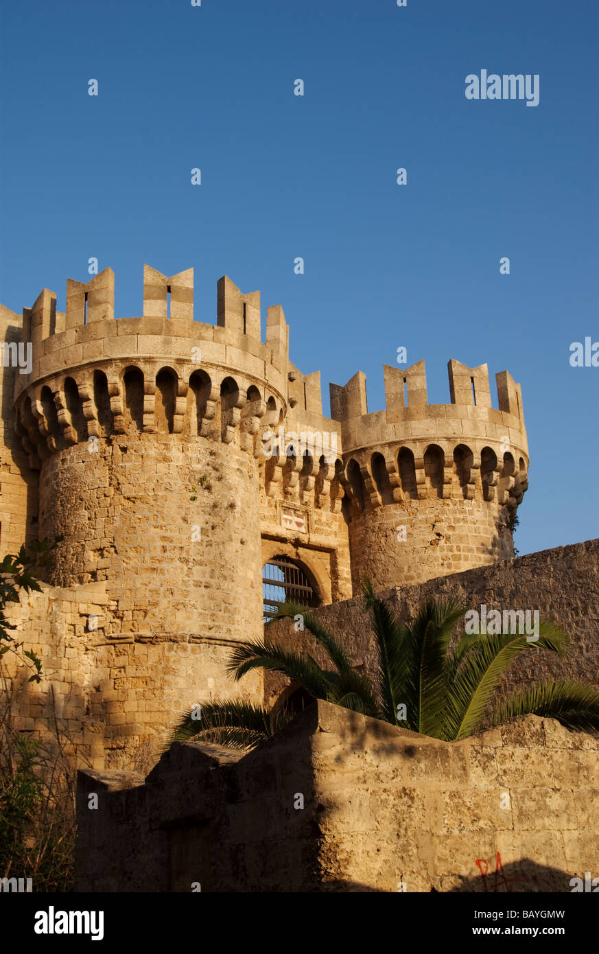One of the gates that leads into the Palace of the Grandmasters Rhodes ...