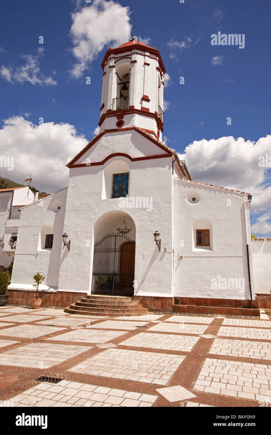Church, Spanish village Stock Photo - Alamy