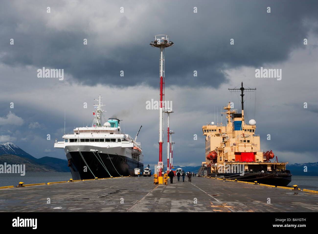 Ship pier Ushuaia Tierra Del Fuego embarkation point for travel to ...