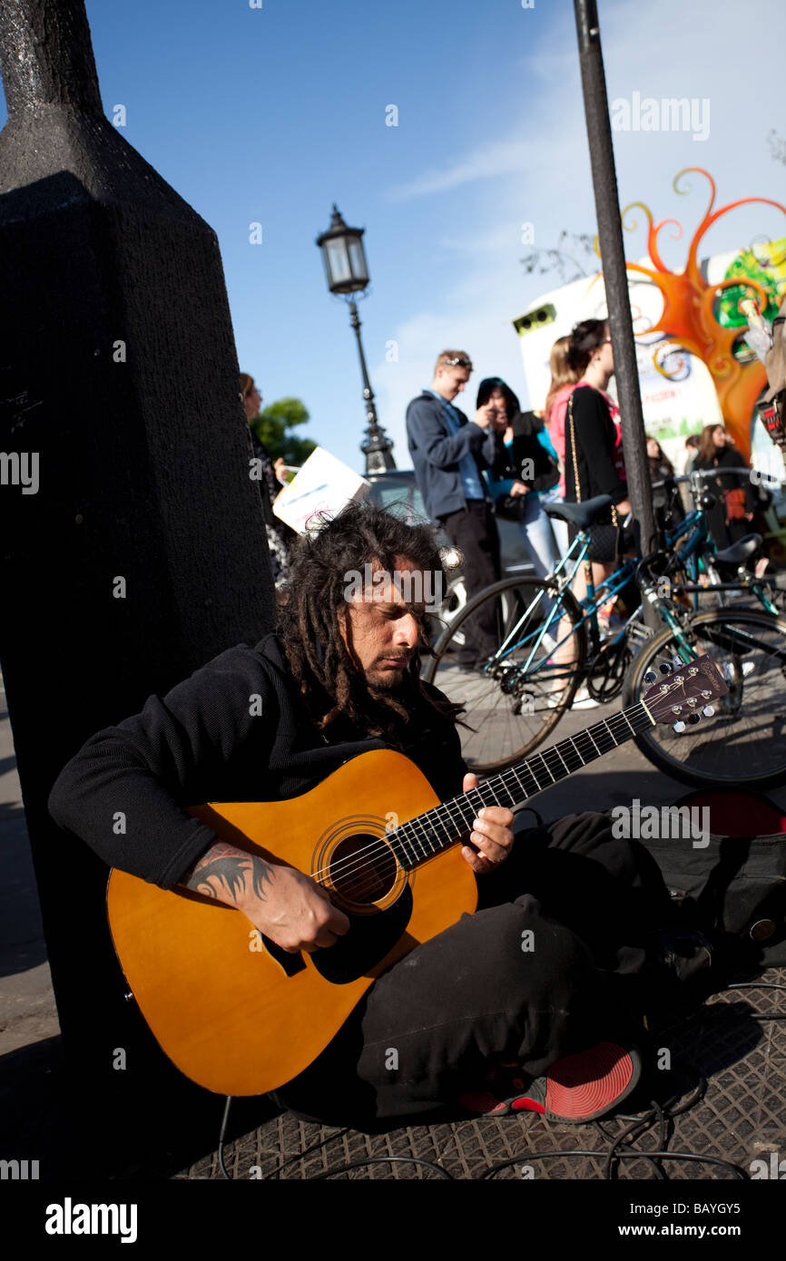 Street busker in Camden, London, England, UK Stock Photo - Alamy