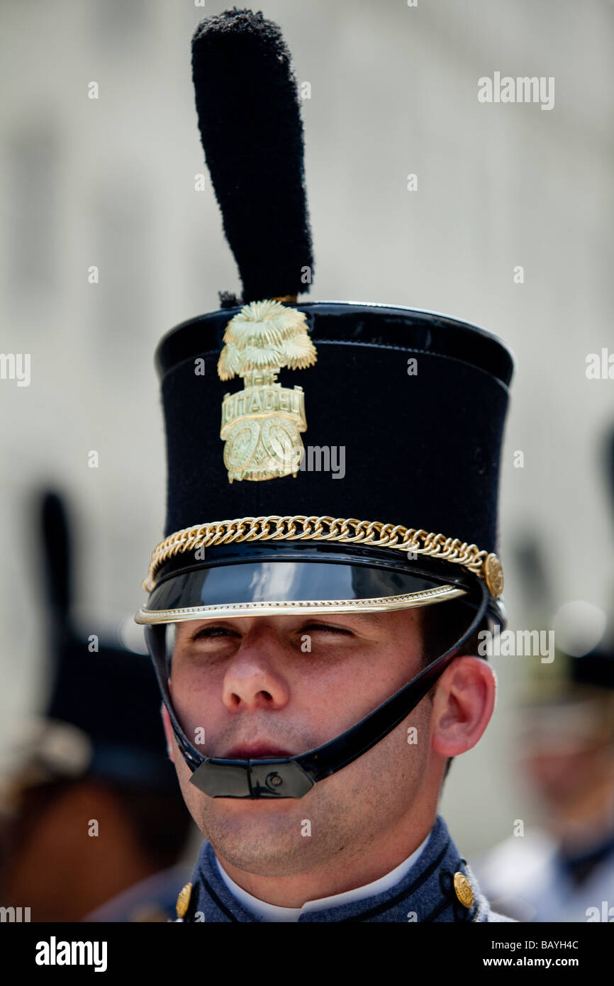 Senior cadets in formal dress uniform during the Long Grey Line ...