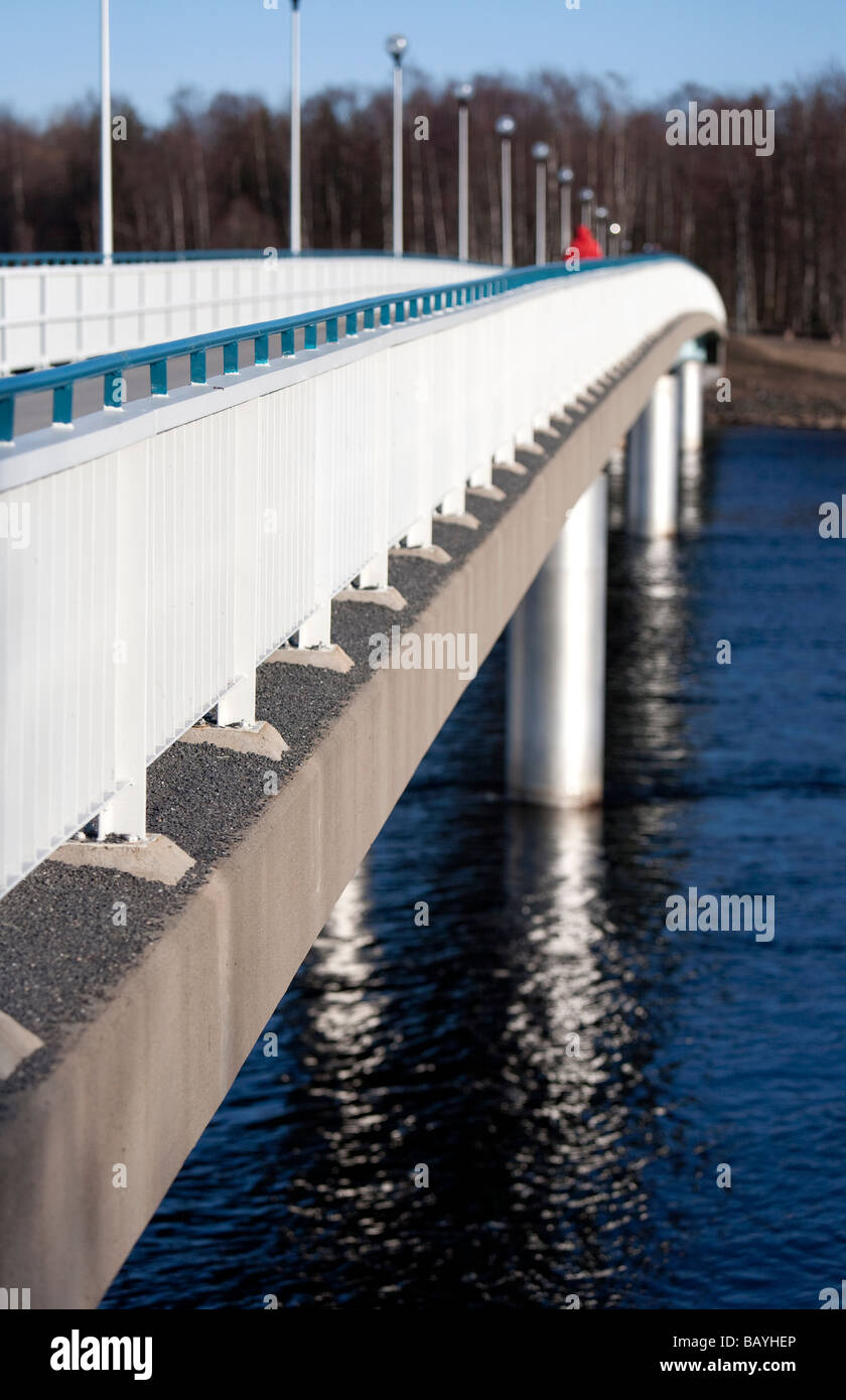 Footbridge metal balustrade , Finland Stock Photo - Alamy