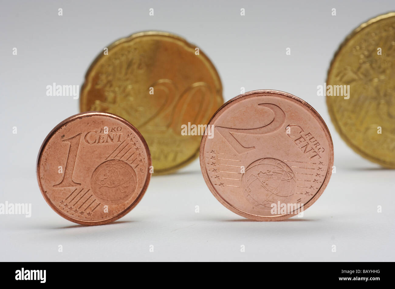 some EURO coins Stock Photo - Alamy