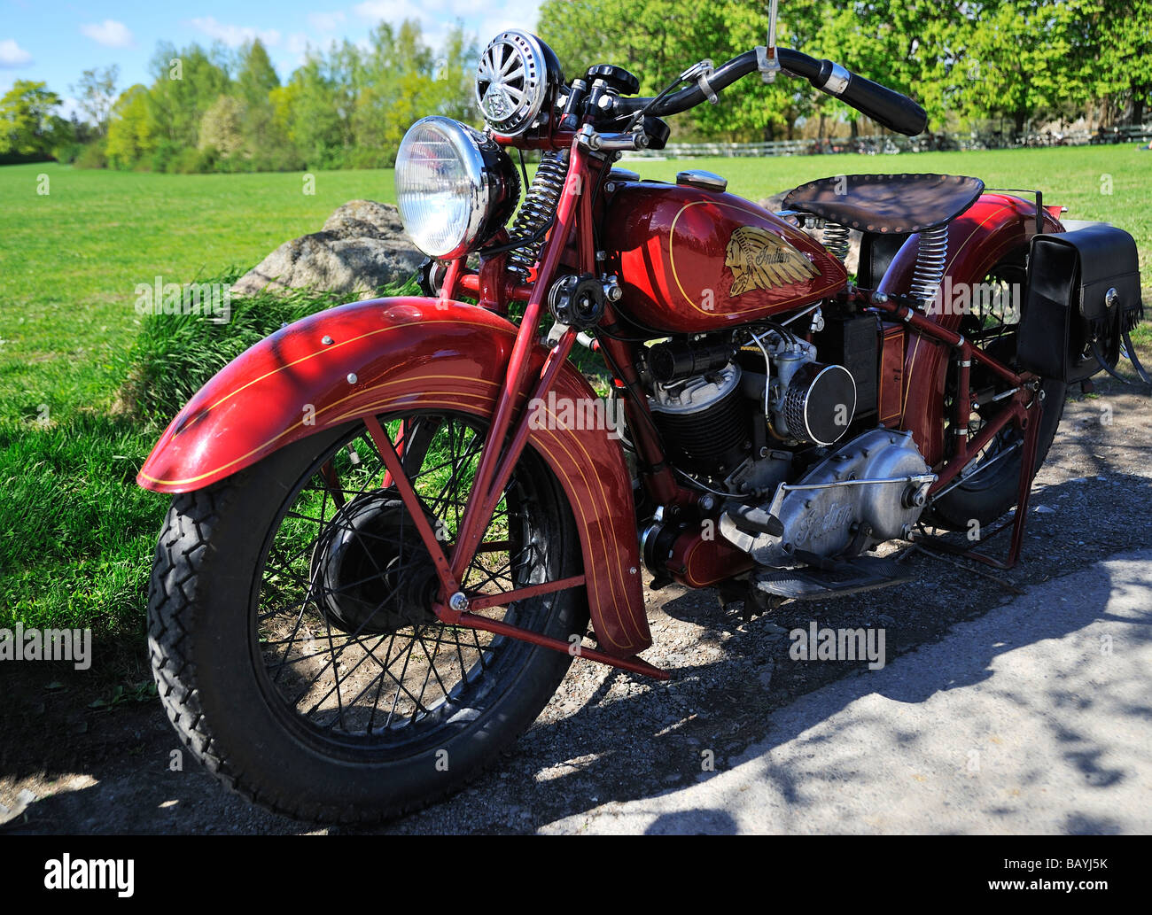 Vintage indian motorcycle hi-res stock photography and images - Alamy