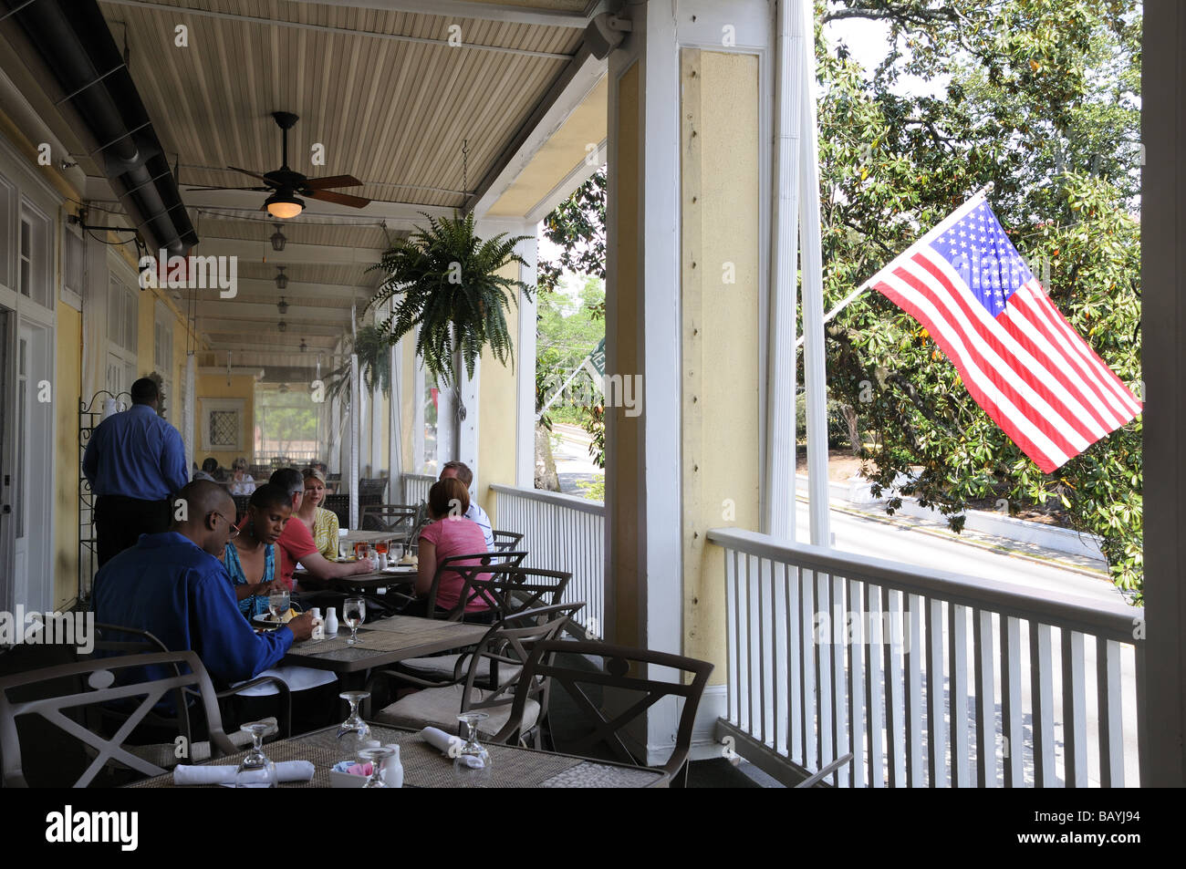 Brunch at the Partridge Inn in Augusta, Georgia is served on the ...