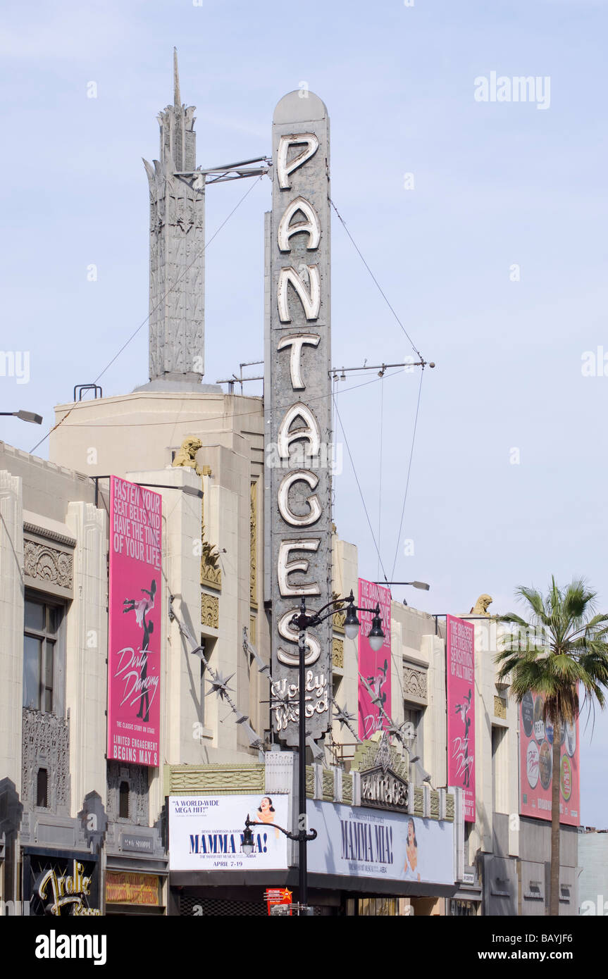 pantages theatre on hollywood boulevard in los angeles california usa ...