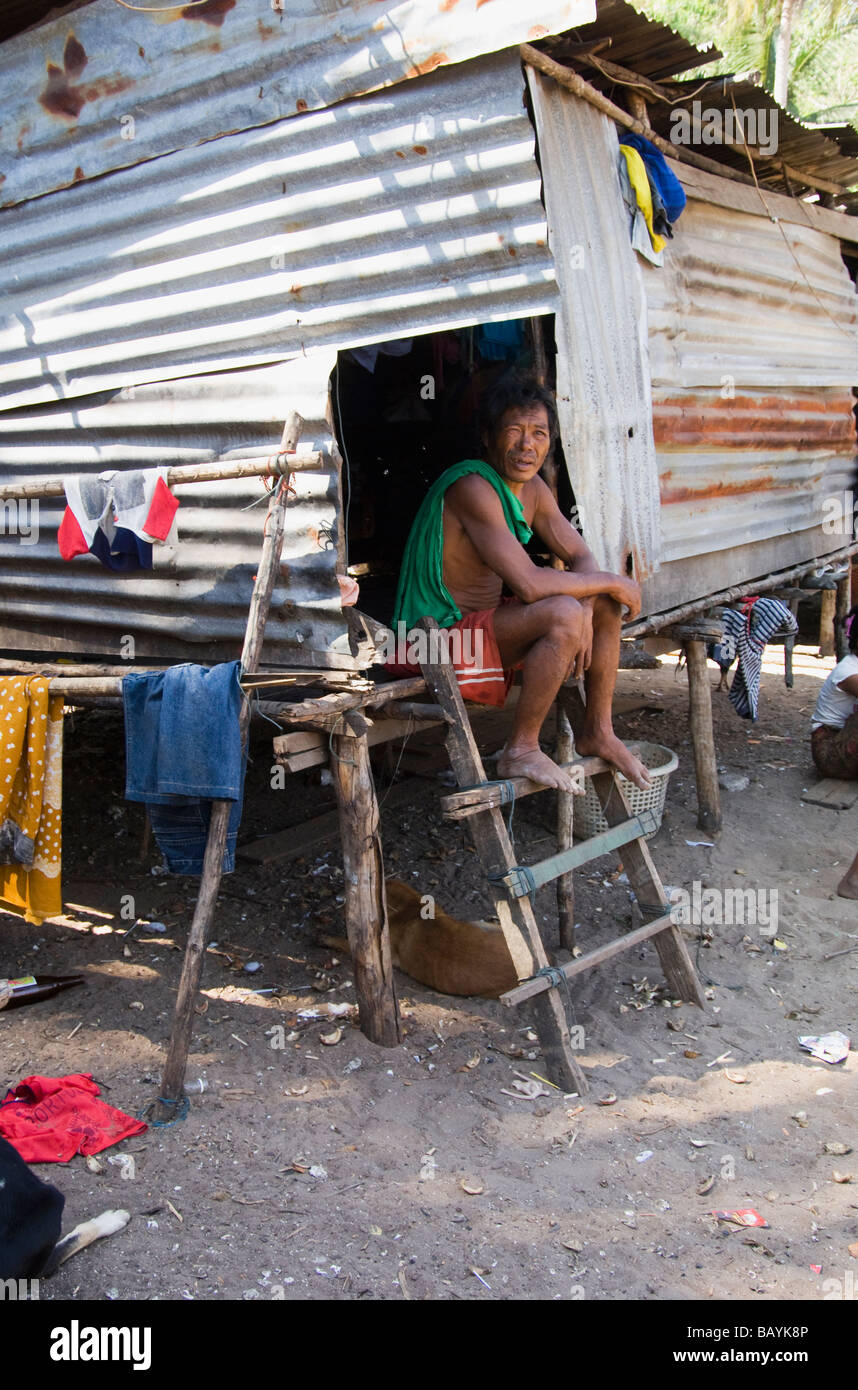 Moken man at Koh Lhao, ranong, southern thailand Stock Photo - Alamy