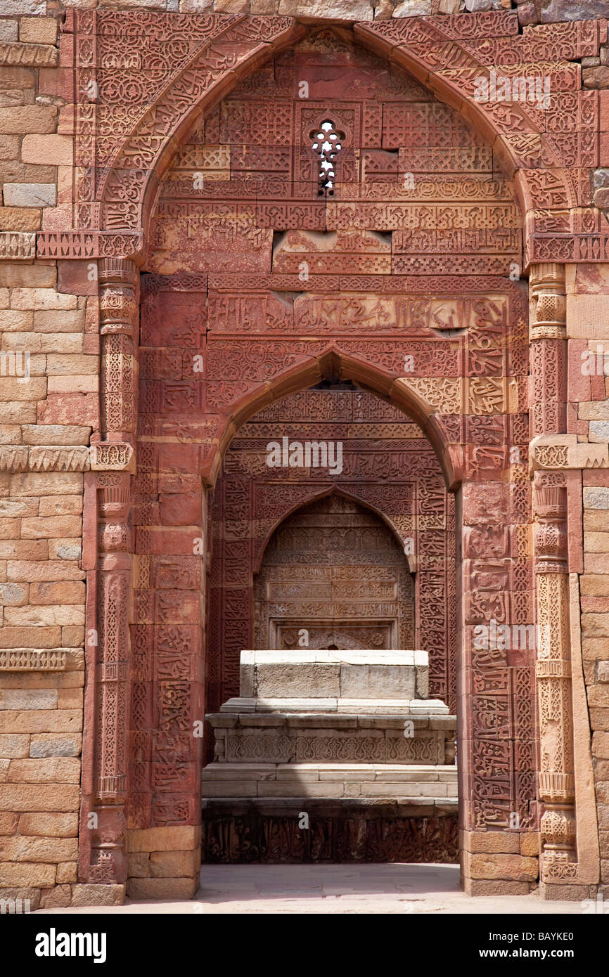 Iltutmish Tomb at Qutb Minar in Delhi India Stock Photo - Alamy