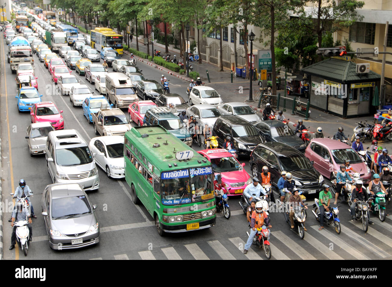 Traffic jam thailand bangkok hi-res stock photography and images - Alamy