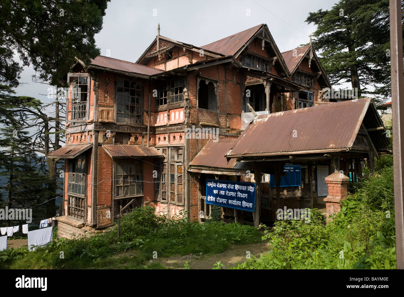 House, built under British Empire rule at Shimla, which has become ...