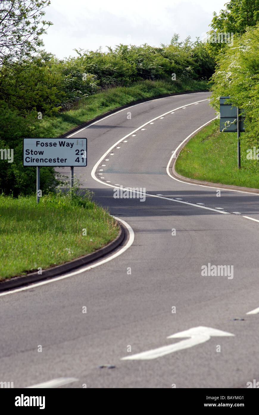 The Fosse Way, Warwickshire, England, UK Stock Photo - Alamy