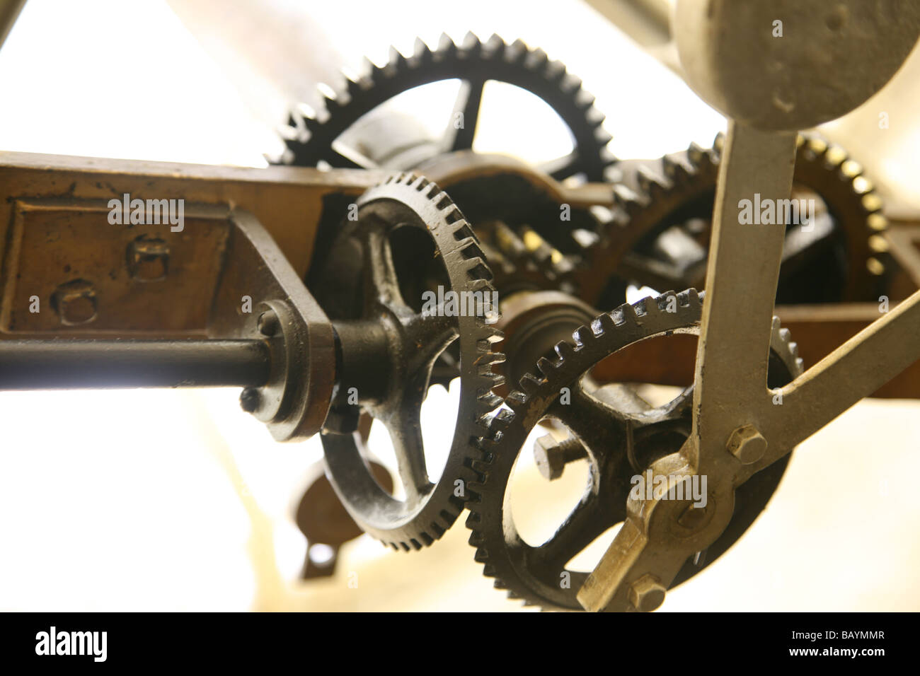 Cogs - Clock mechanism Stock Photo - Alamy