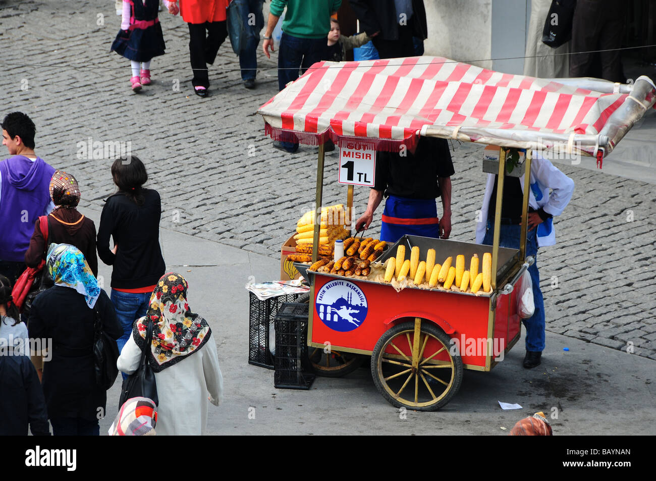 Food stall, Eminonu, Istanbul, Turkey Stock Photo - Alamy