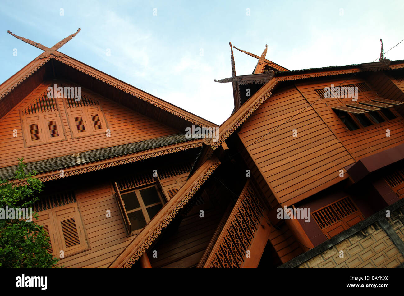 teak house in phrae thailand Stock Photo - Alamy