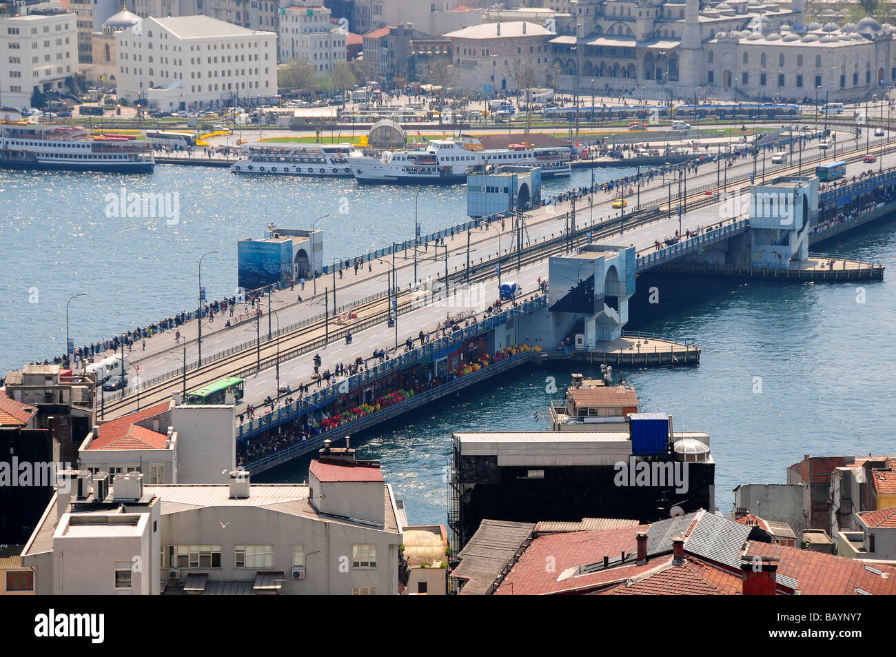 Galata Bridge, Istanbul, Turkey Stock Photo - Alamy