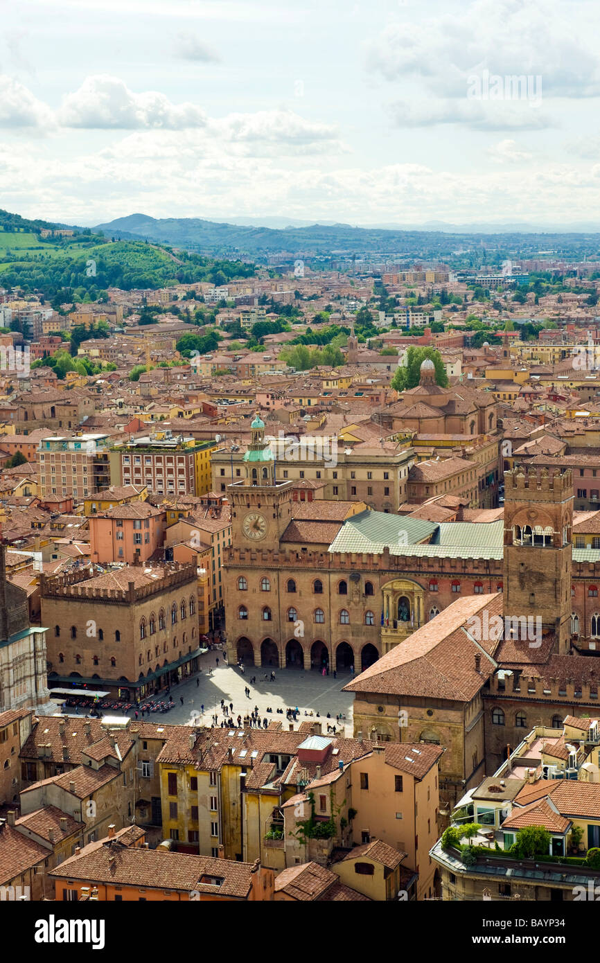 View of Bologna from the Asinelli Tower Bologna Italy Stock Photo - Alamy