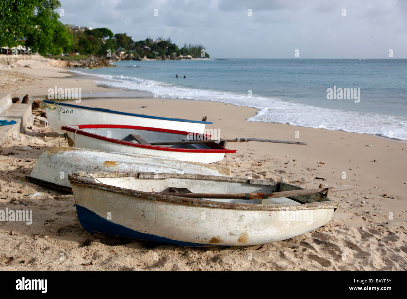 Barbados St James Beach Stock Photo - Alamy