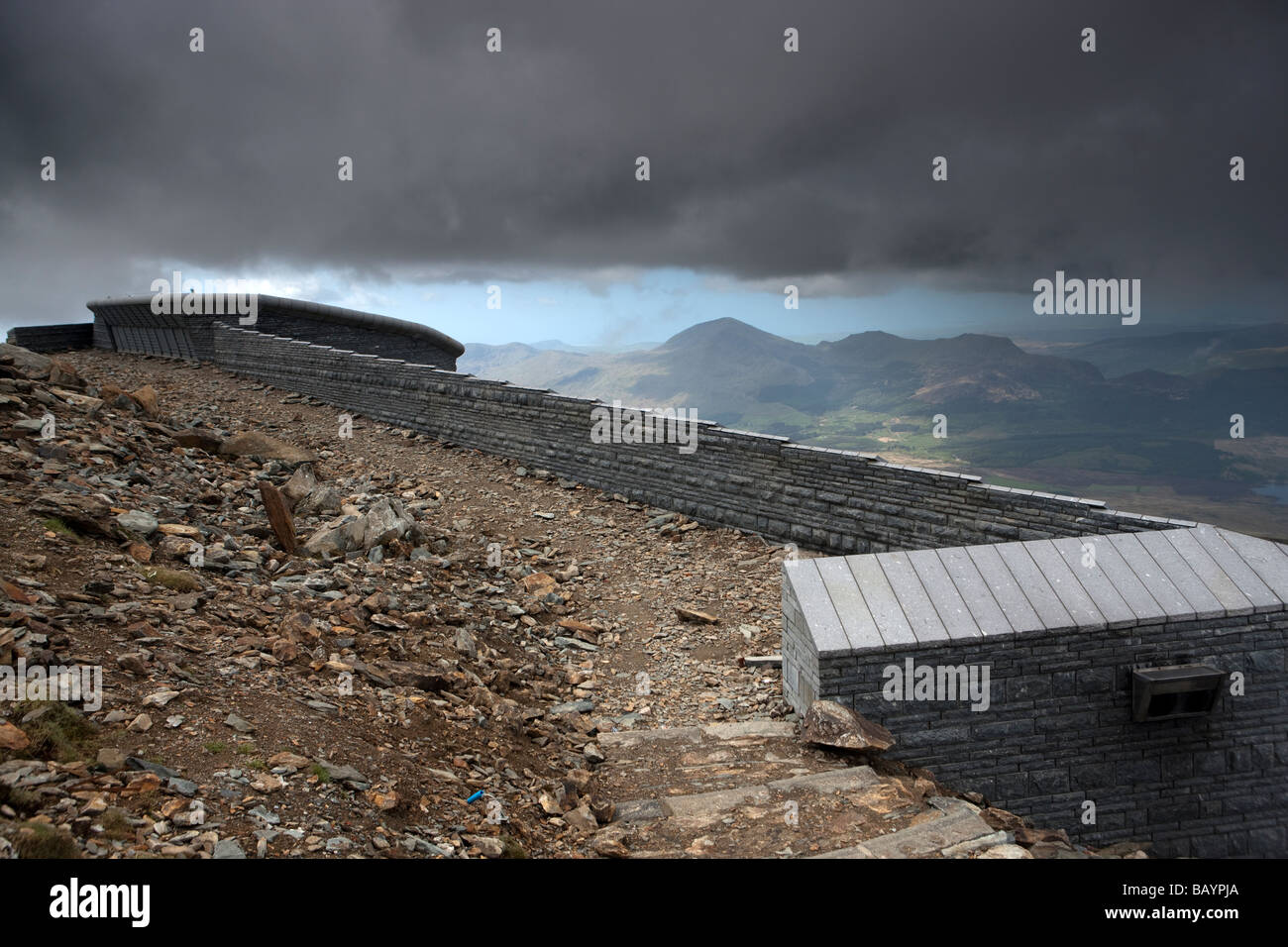 Summit Cafe. Snowdon/Yr Wyddfa. Snowdonia National Park. Wales. Europe ...