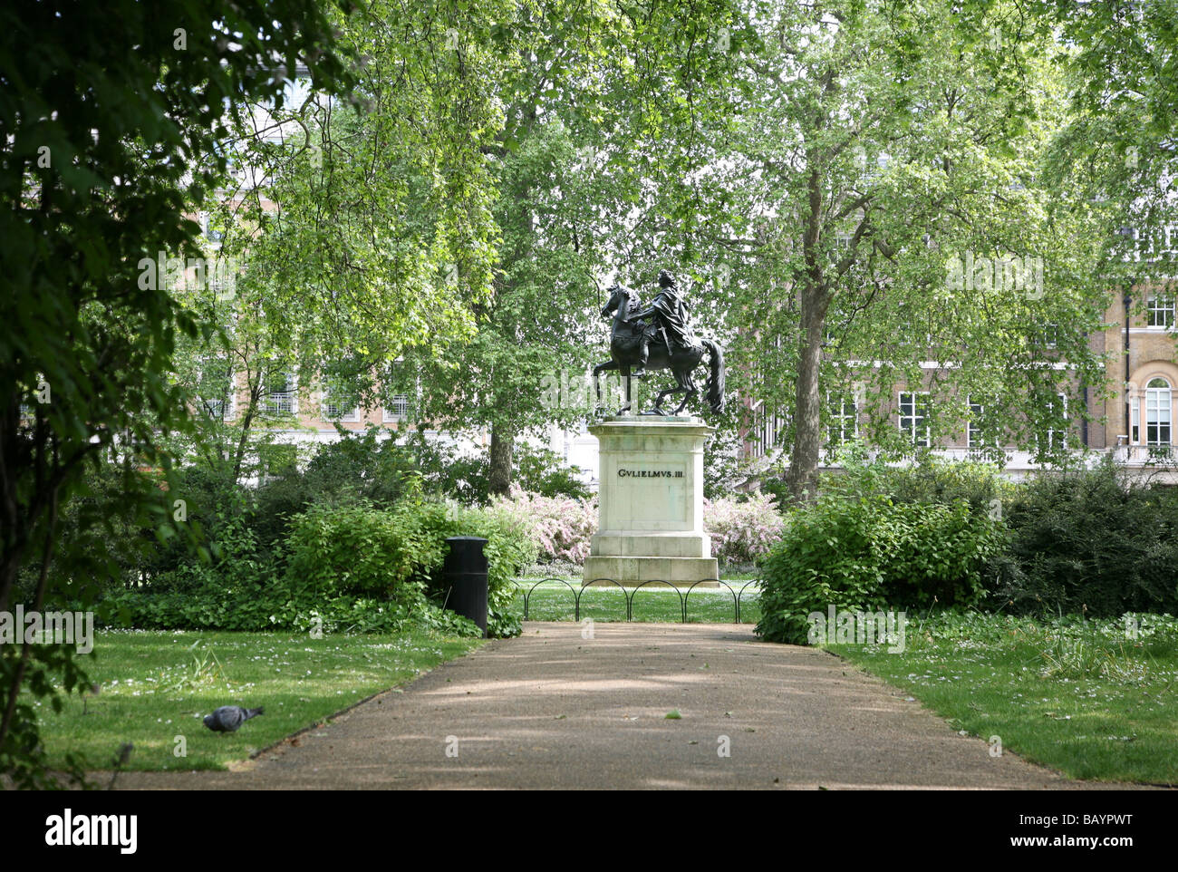 Statue of King William III in St James's Square London Stock Photo - Alamy