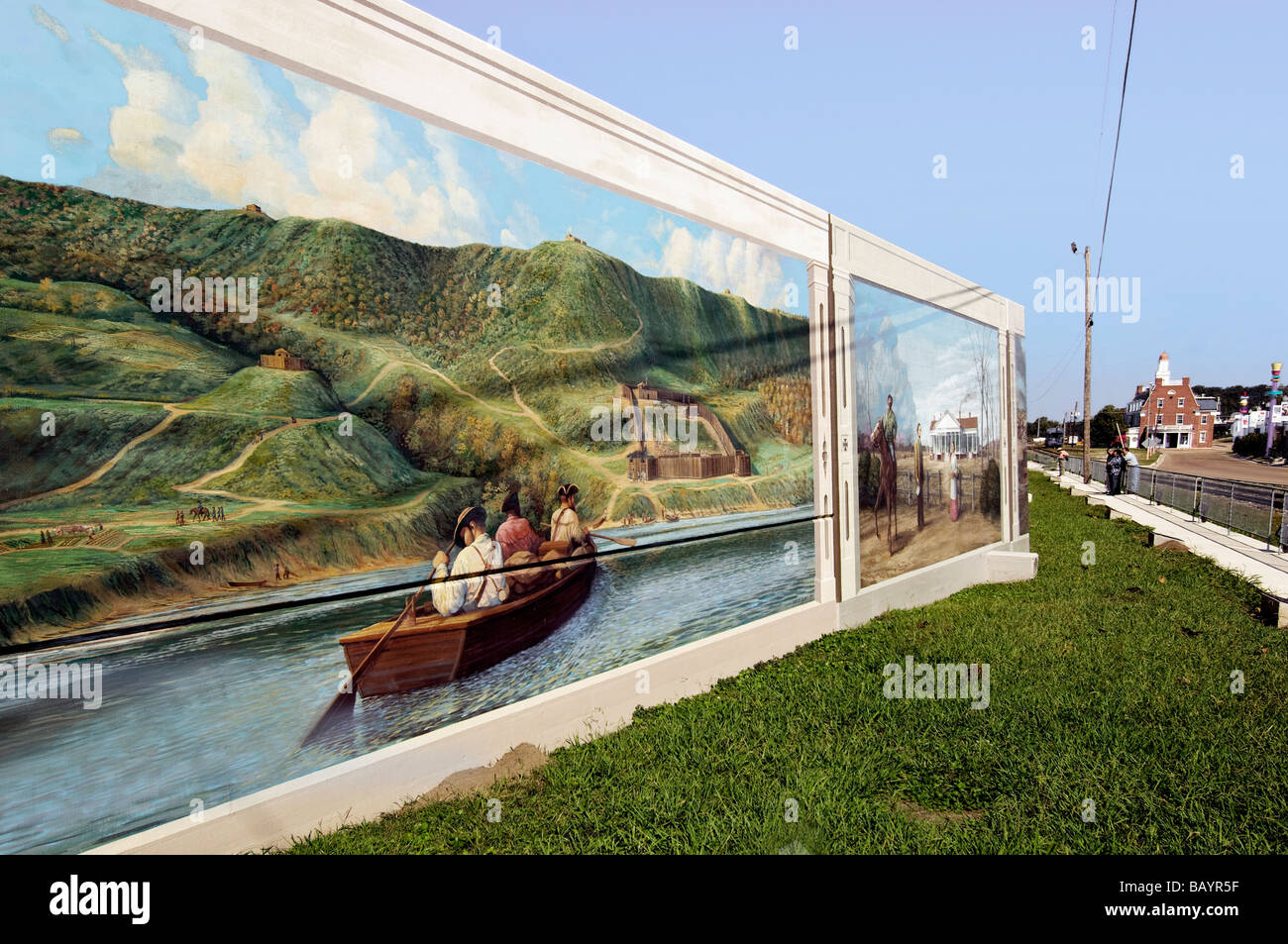 The Fort Nogales Mural at Catfish Row Art Park in Vicksburg ...