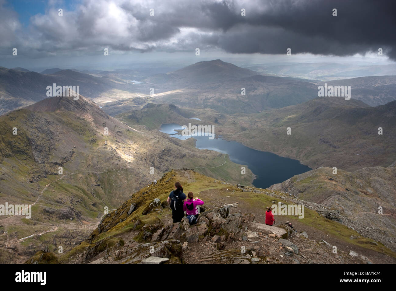 Snowdon/Yr Wyddfa. Snowdonia National Park. Wales. Europe Stock Photo ...