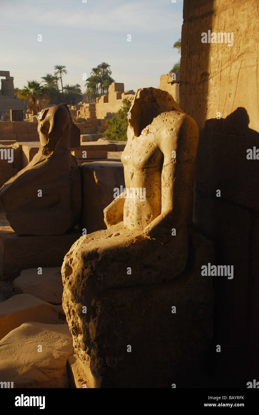 Africa Middle East Egypt Egyptian Luxor Temple of Karnak ruins ...