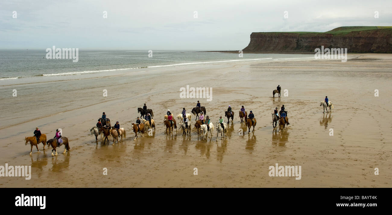 Saltburn beach horses hi-res stock photography and images - Alamy