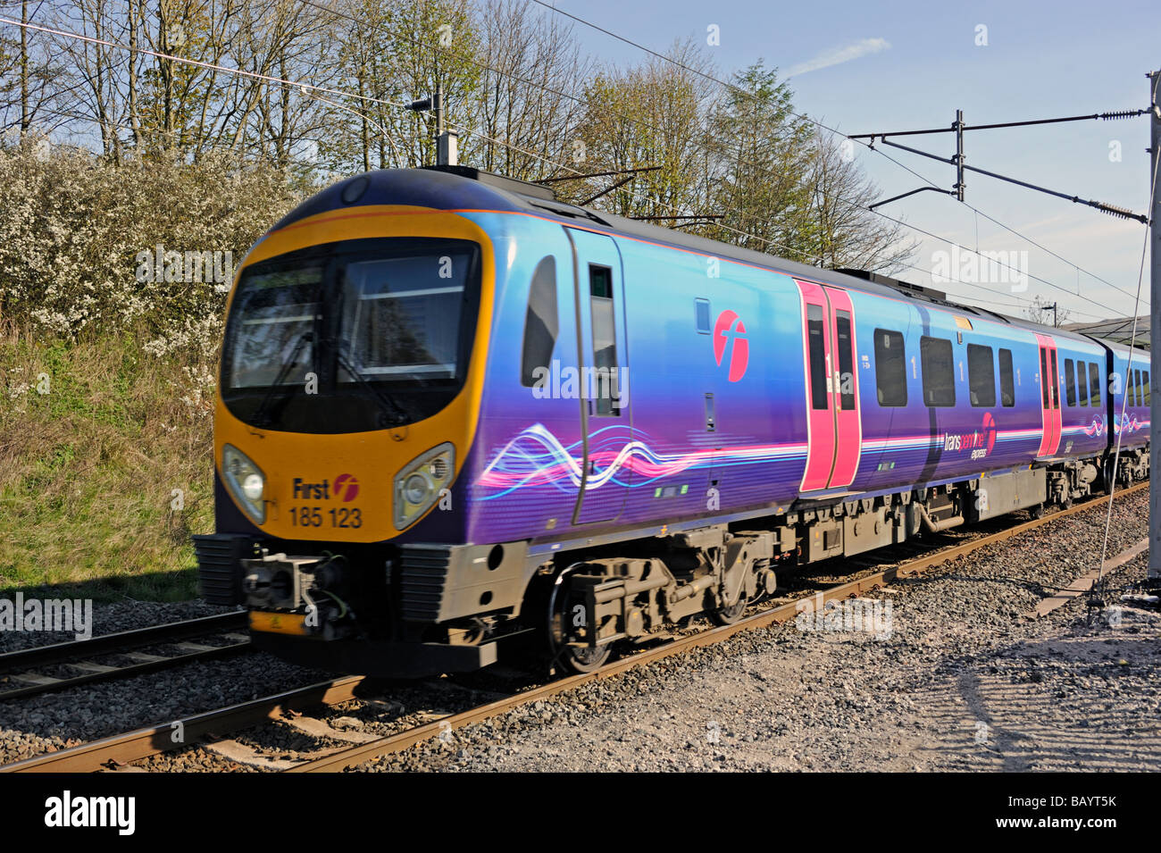 First Transpennine Express, DMU Class 185 Desiro, Number 185 123, at ...